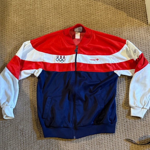 adidas | Jackets & Coats | Mens Vintage Adidas Usa Olympics Track ...
